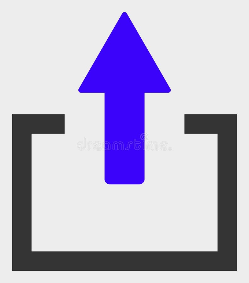 Upload Raster Icon Illustration Stock Illustration - Illustration of ...