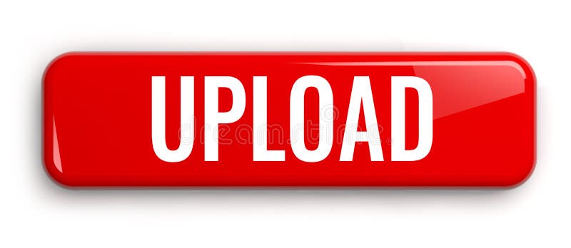 Upload Red Rectangle Button Stock Illustration - Illustration of ...