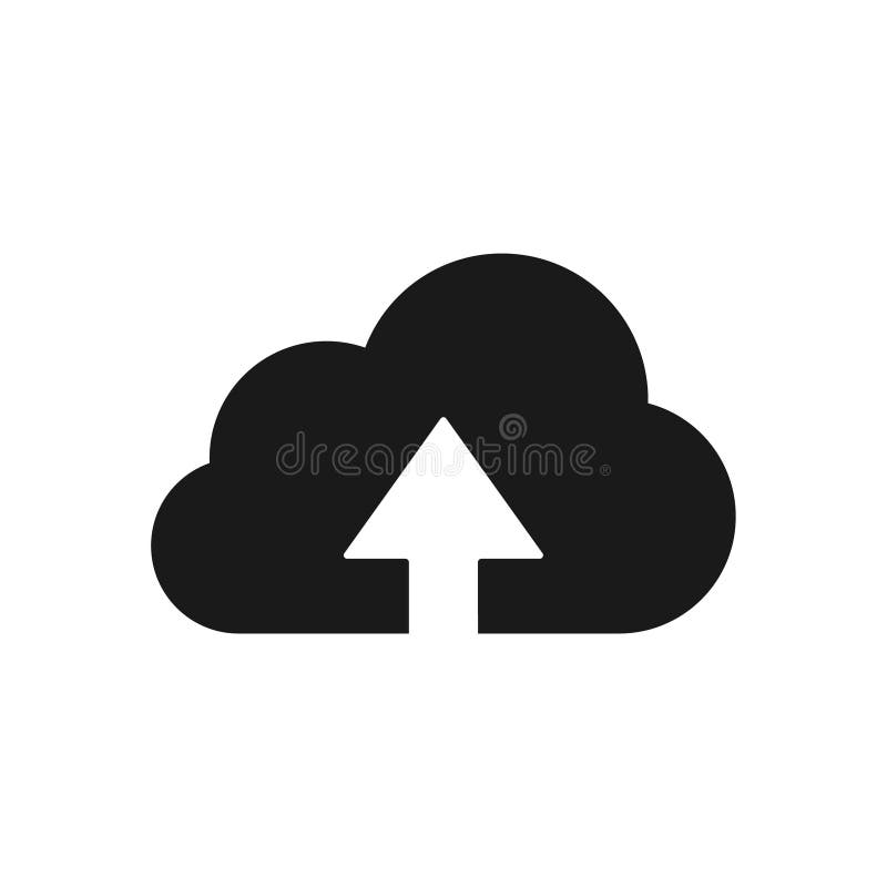Upload To Cloud Symbol Icon. Web and Application Interface Server Sign ...