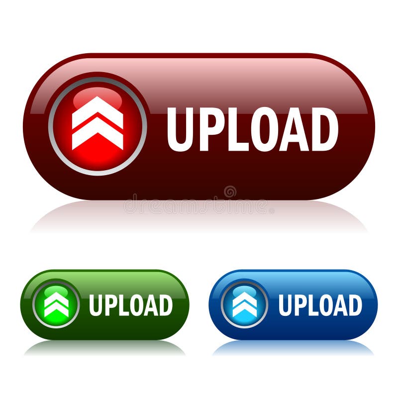 Upload vector interface stock vector. Illustration of circle - 32062338