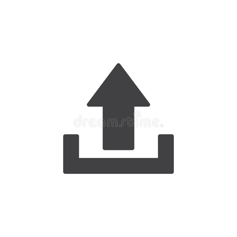 Upload vector icon stock vector. Illustration of perfect - 116691596