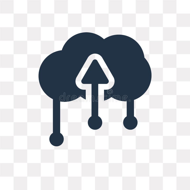 Upload Vector Icon Isolated on Transparent Background, Linear Up Stock ...