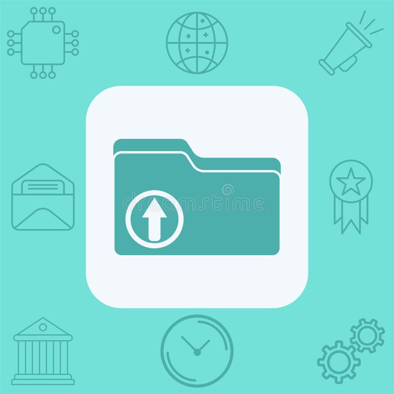 Upload Vector Icon Sign Symbol Stock Illustration - Illustration of ...