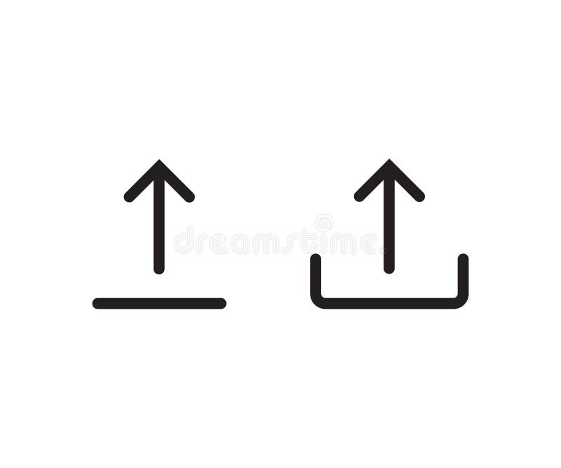 Upload Vector Icon. Upload Symbol Stock Vector - Illustration of ...