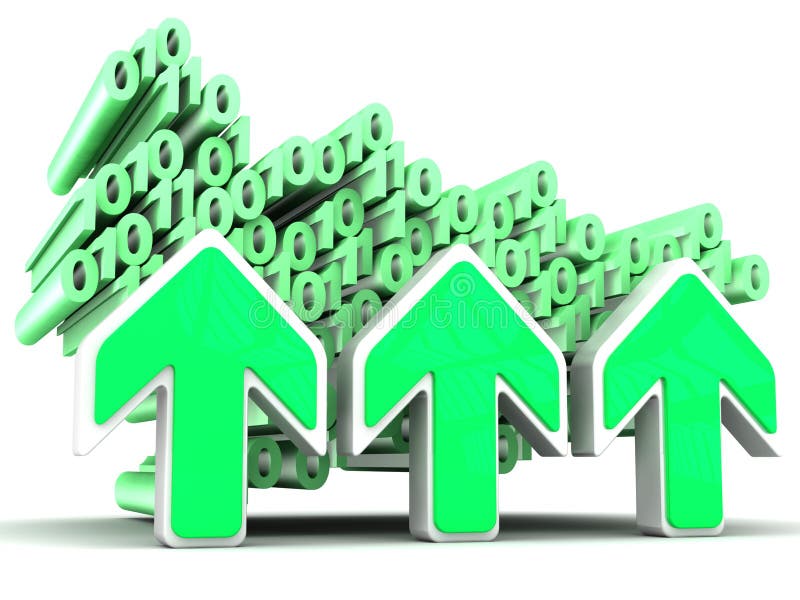 Binary Bit and Bytes stock illustration. Illustration of info - 35813409