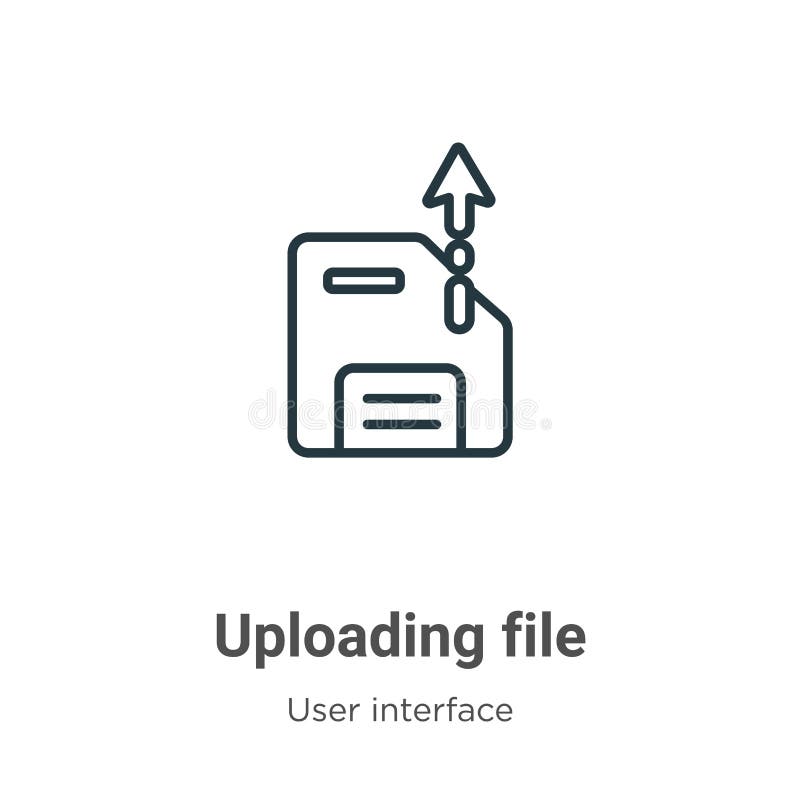 Uploading File Vector Icon on White Background. Flat Vector Uploading ... Uploading File Vector Icon on White Background. Flat Vector Uploading ...