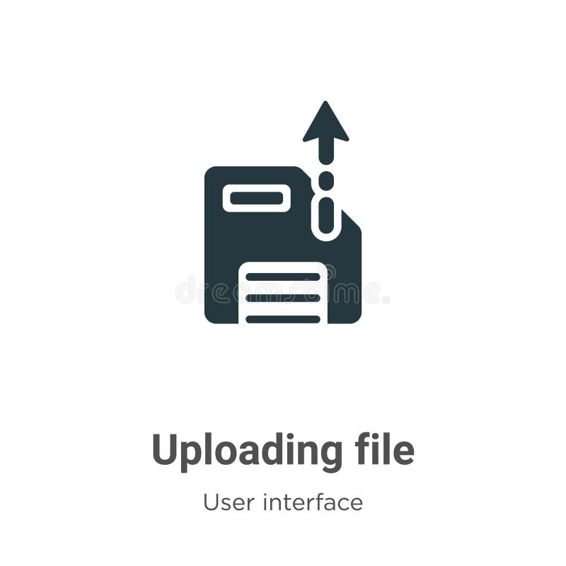 Uploading File Vector Icon on White Background. Flat Vector Uploading ... Uploading File Vector Icon on White Background. Flat Vector Uploading ...