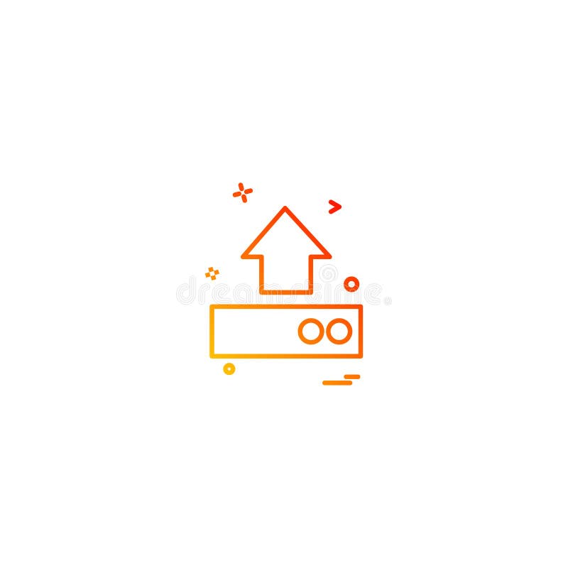Uploading Icon Design Vector Stock Vector - Illustration of pointer ... Uploading Icon Design Vector Stock Vector - Illustration of pointer ...
