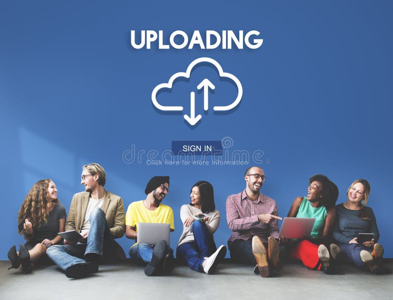 Uploading Upload Data Download Information Concept Stock Image - Image ...