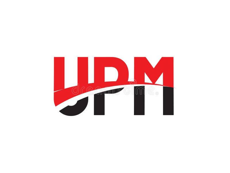 UPM Letter Initial Logo Design Vector Illustration Stock Vector ...