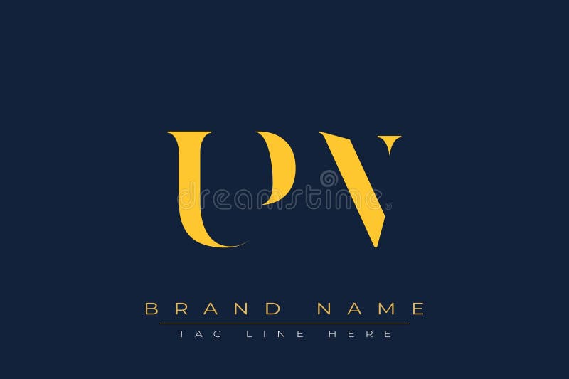 UPN Abstract Letter Logo Design Stock Vector - Illustration of letter ...