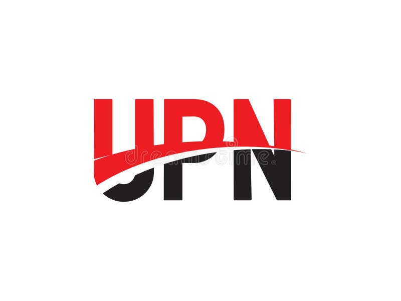 UPN Letter Initial Logo Design Vector Illustration Stock Vector ...
