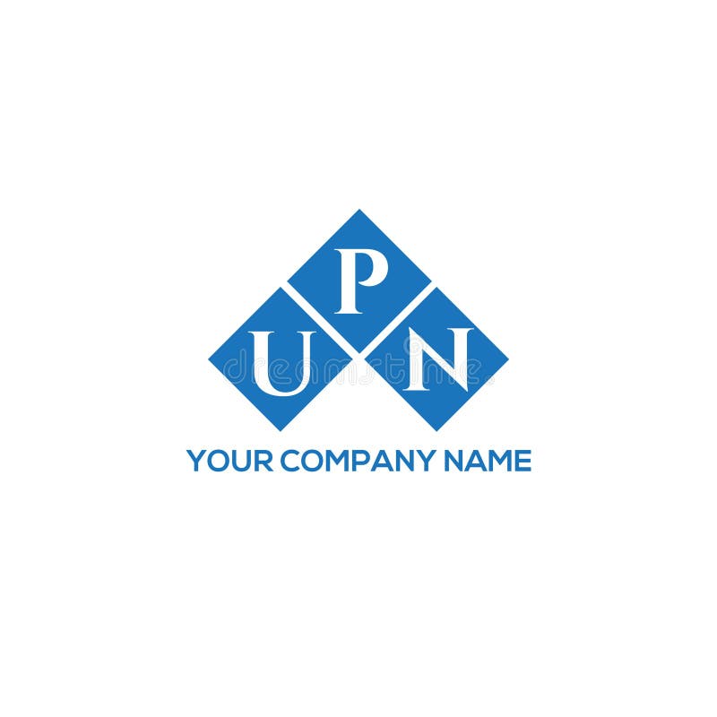UPN Letter Logo Design on White Background. UPN Creative Initials ...
