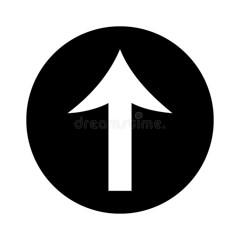 Upp pil isolerad symbol vektor illustrationer. Illustration av tecken ...