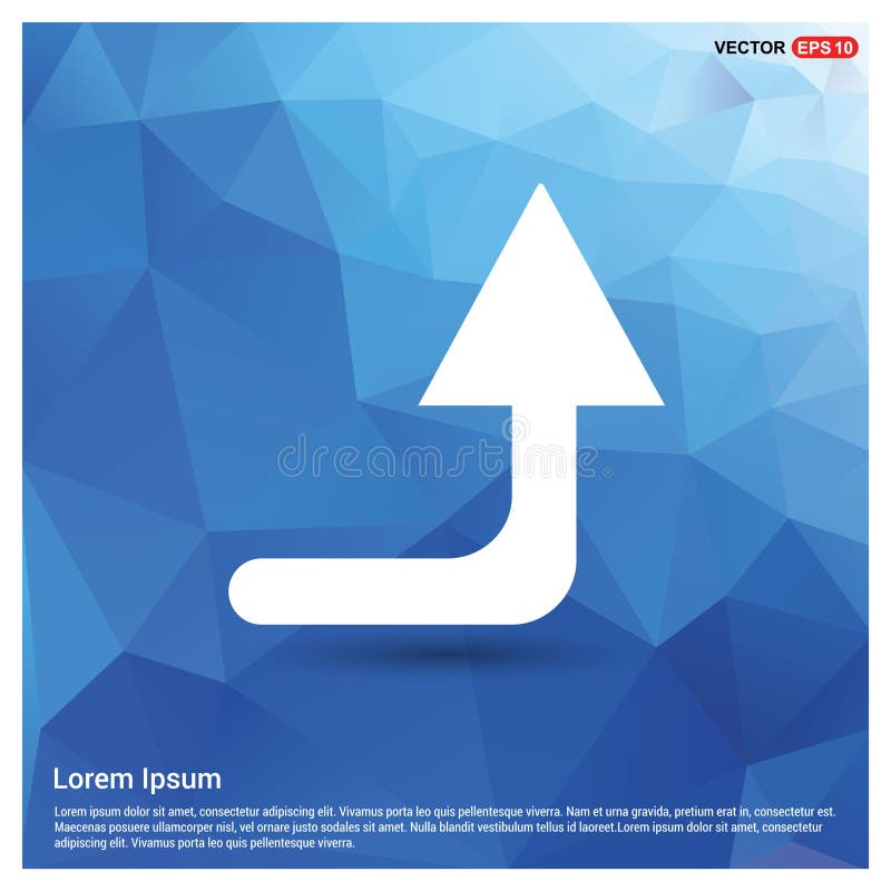 Upper Arrow Icon stock vector. Illustration of icon - 132435837