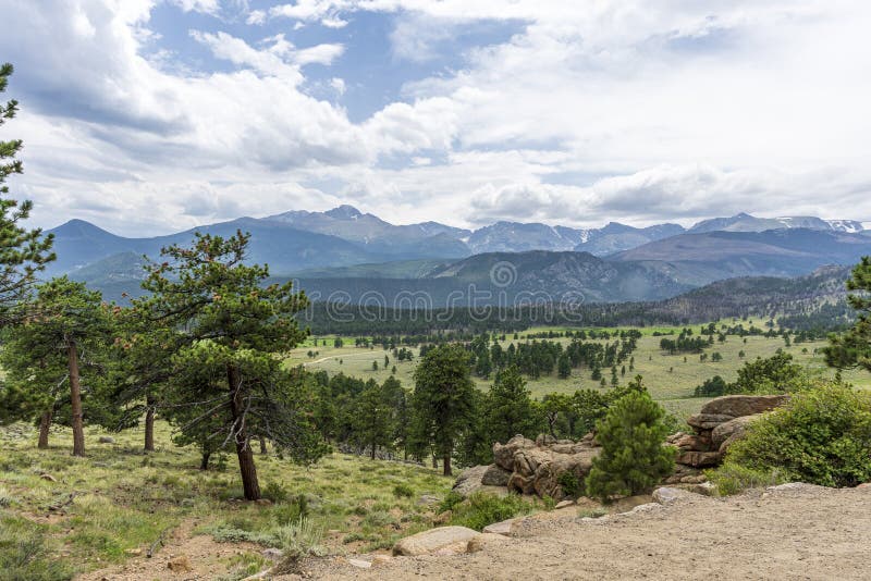 Upper Beaver Meadows in Rocky Mountain National Park Stock Image ...