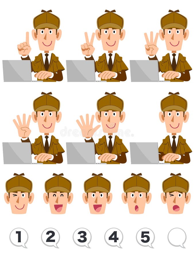 Detective Numbers Stock Illustrations – 208 Detective Numbers Stock ...