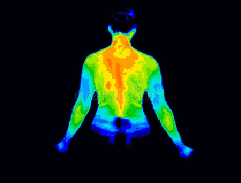 Upper body thermography stock image. Image of body, background - 84452505