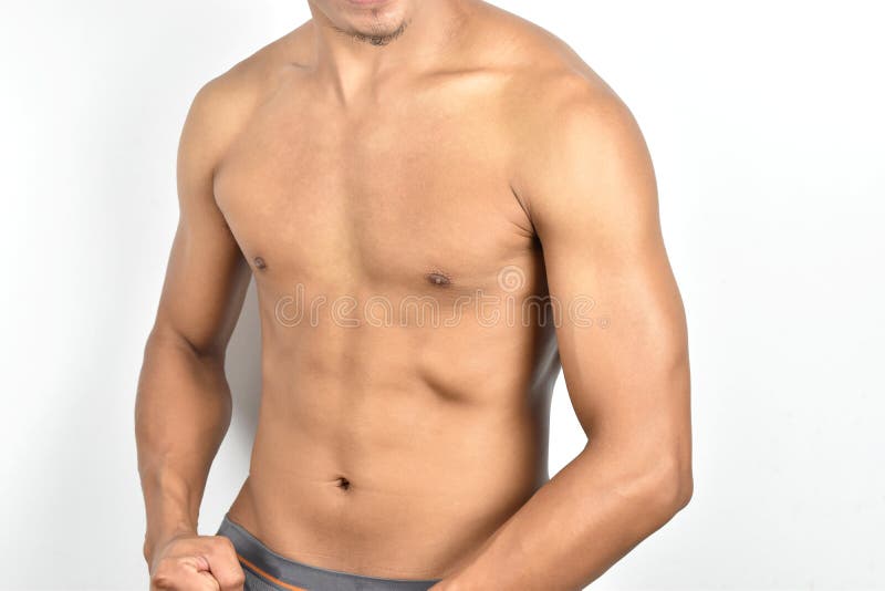 Upper Body of Trained Young Man Stock Photo - Image of body, lifestyle ...
