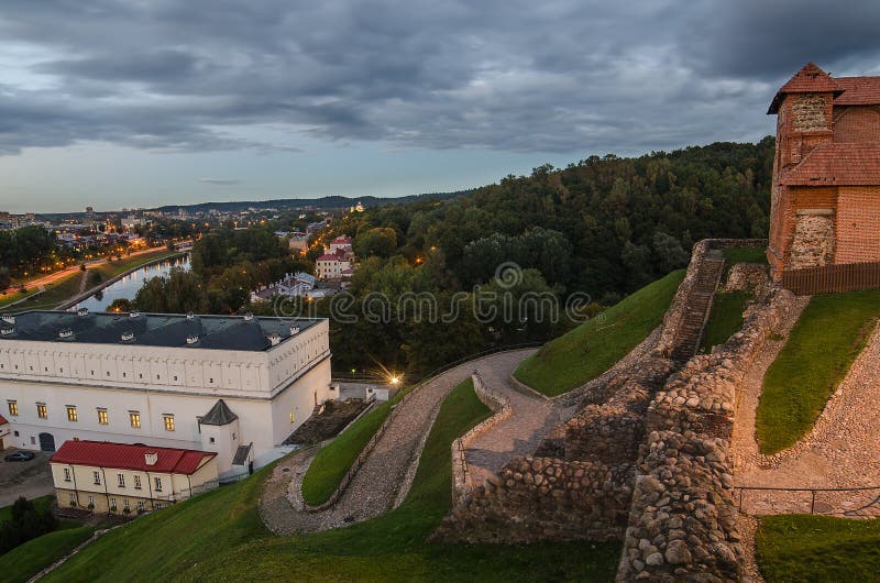 Upper Castle and Old Arsenal in Vilnius, Lithuania Stock Photo - Image ...