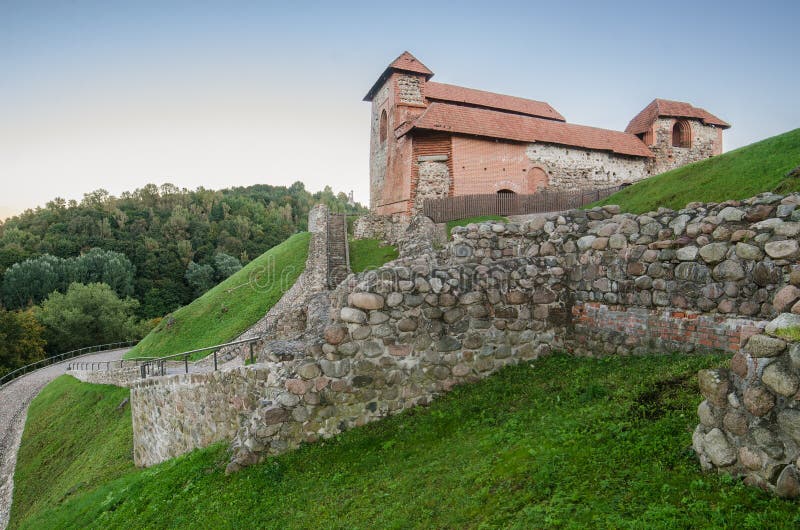 Upper Castle in Vilnius, Lithuania Stock Photo - Image of outdoor ...
