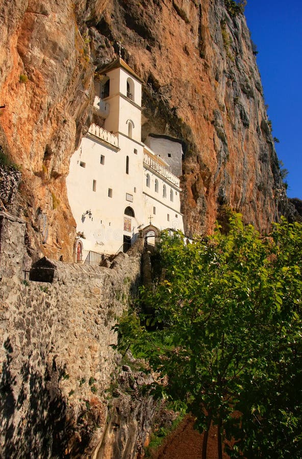 Upper Church of Ostrog Monastery, Montenegro Stock Image - Image of ...