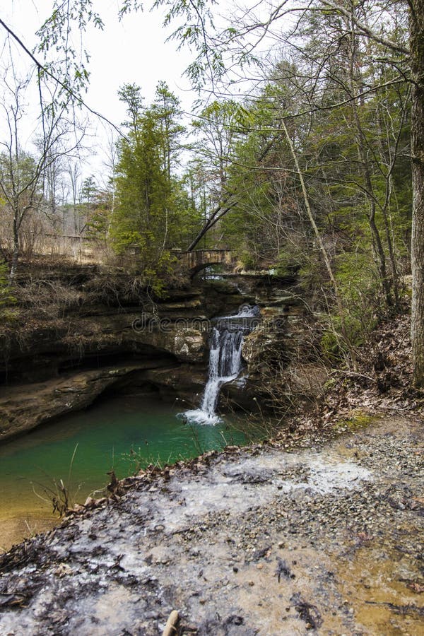 Upper Falls, Old Man S Cave, Hocking Hills State Park, Ohio Stock Image ...