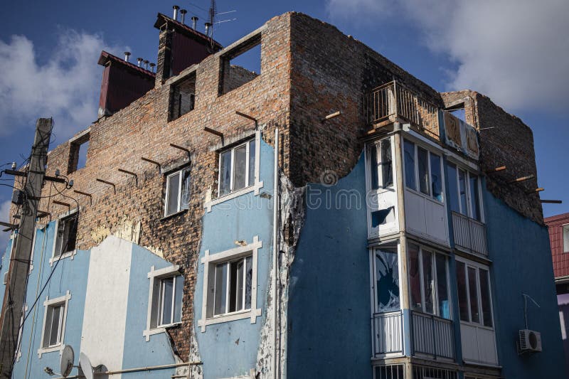 The Upper Floors of the Building Burned Down from the Arrival of the ...