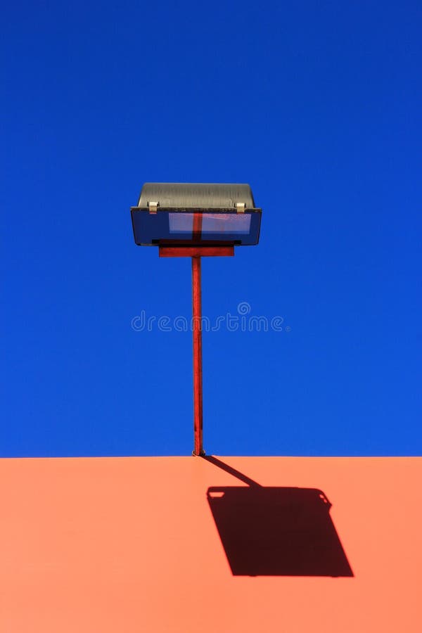 The upper lamp billboard stock image. Image of light - 32929681