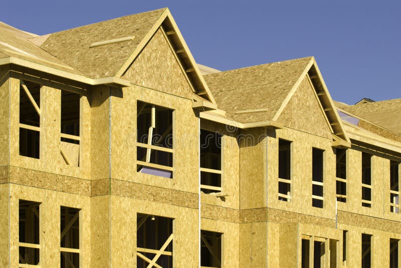 Upper level of building stock image. Image of carpentry - 3439083