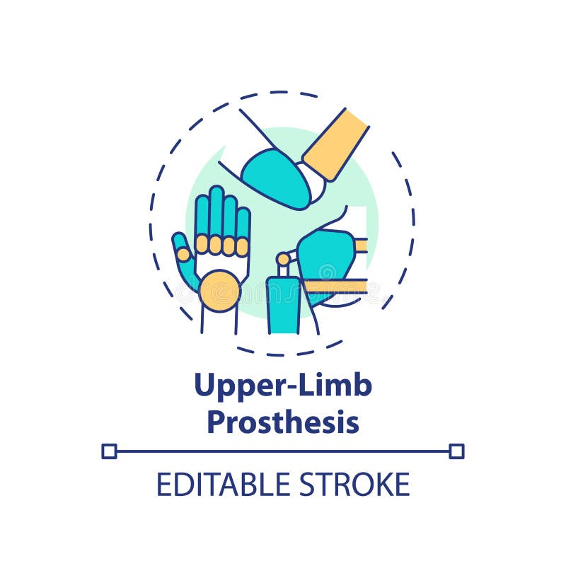Upper-limb Prosthesis Concept Icon Stock Vector - Illustration of ...