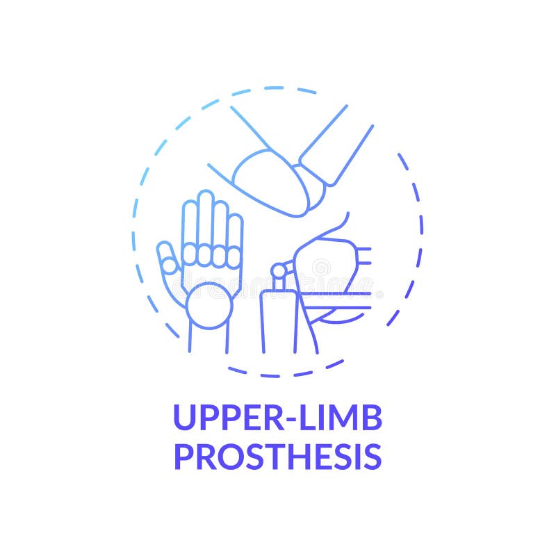 Upper-limb Prosthesis Concept Icon Stock Vector - Illustration of ...