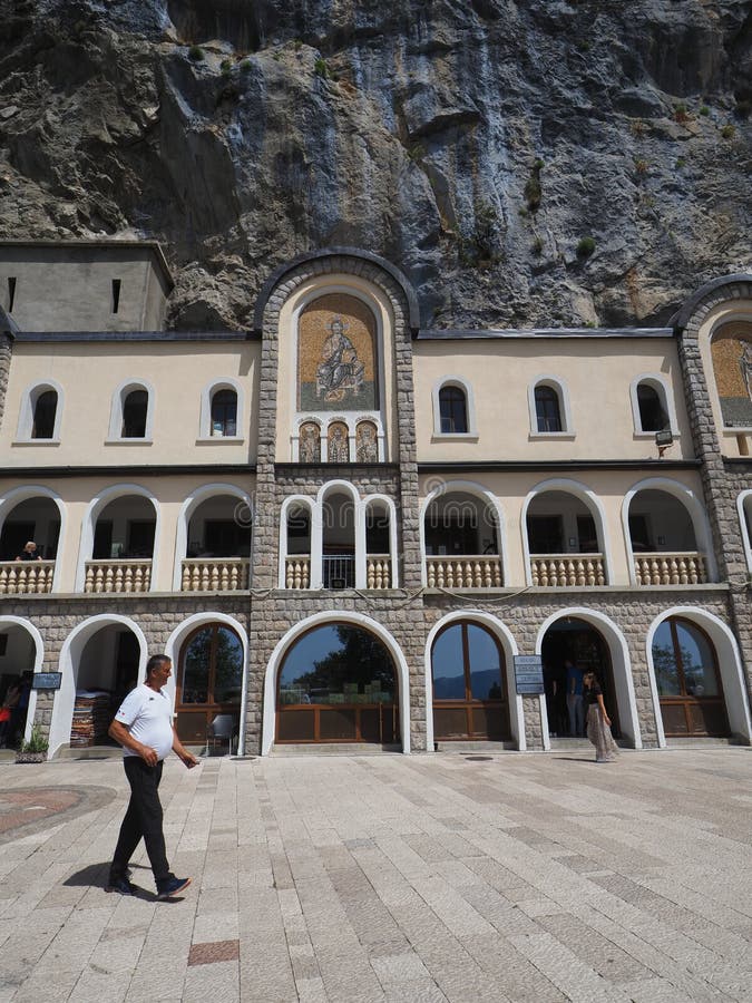 Upper Ostrog Monastery in Montenegro Editorial Photography - Image of ...