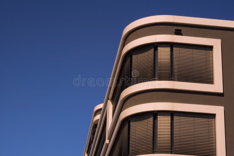 The Upper Part of a Modern Building Stock Image - Image of modern ...
