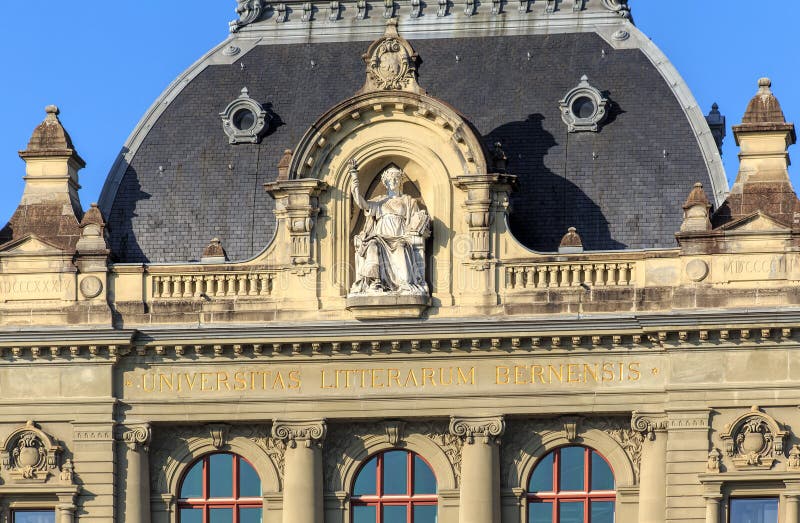 Upper Part of the University of Bern Building Editorial Photography ...