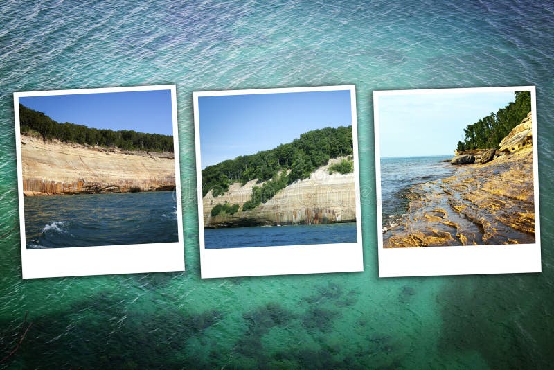 Upper Peninsula Michigan Background Stock Image - Image of munising ...