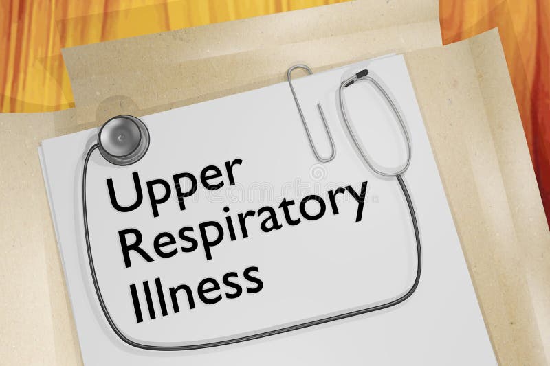 Upper Respiratory Illness Concept Stock Illustration - Illustration of ...