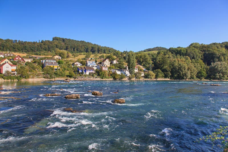 Upper Rhine stock photo. Image of river, switzerland - 37759804
