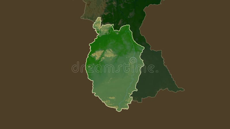 Upper Takutu-Upper Essequibo, Guyana, Extruded. Physical Stock Footage ...