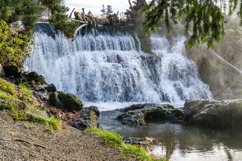 Tumwater Falls Closeup 2 stock photo. Image of northwest - 79482694