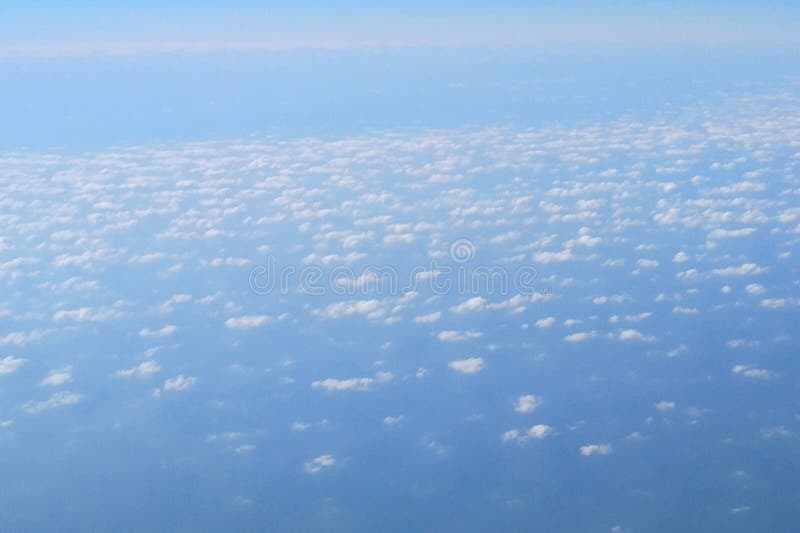 Upper View of a Blue Bright Sky Surrounded by Clouds Stock Image ...