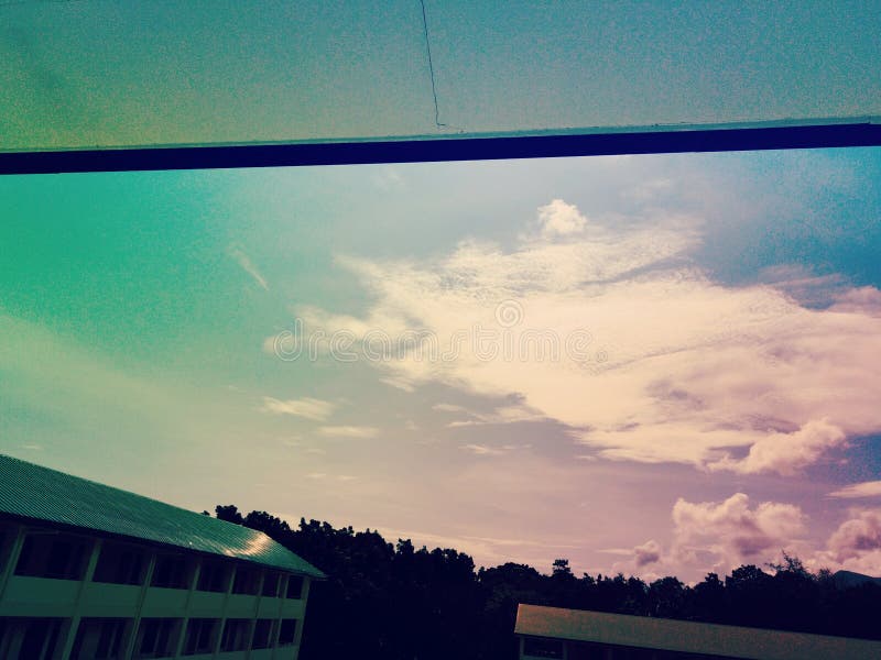 Upper View from the 3 Storey School Building Stock Image - Image of ...