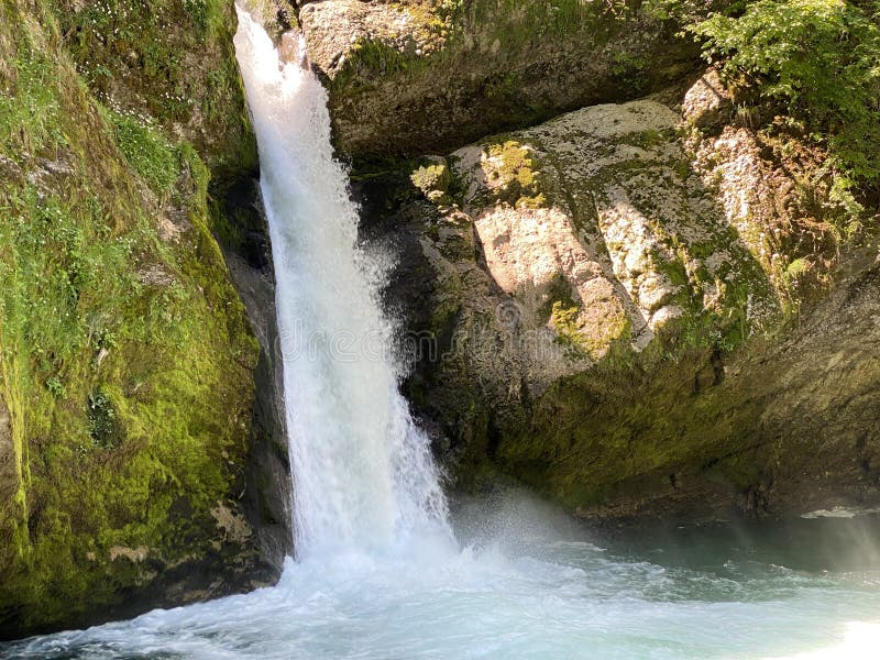 The Upper Waterfall Giessenfall Der Obere Giessenfall Oder Ober ...