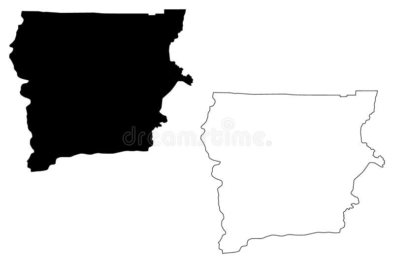 Upper West Region Map Vector Stock Vector - Illustration of outline ...