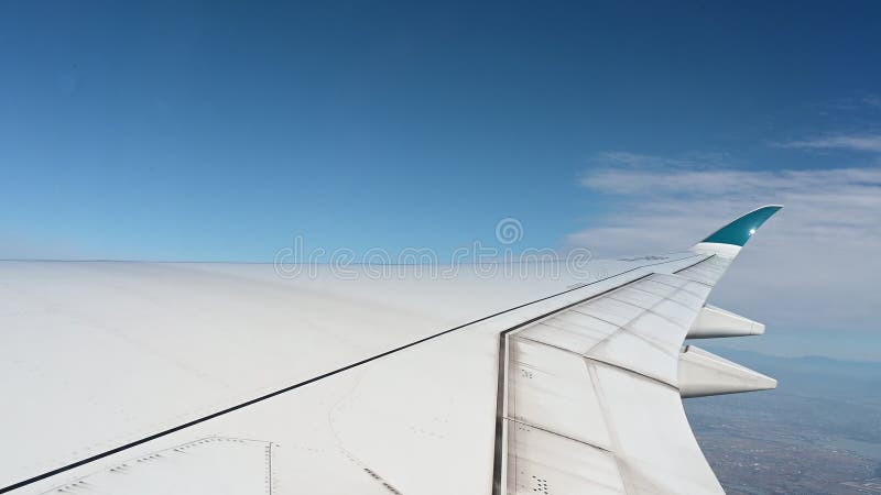 Upper wing of the wing stock video. Video of cockpit - 180345809