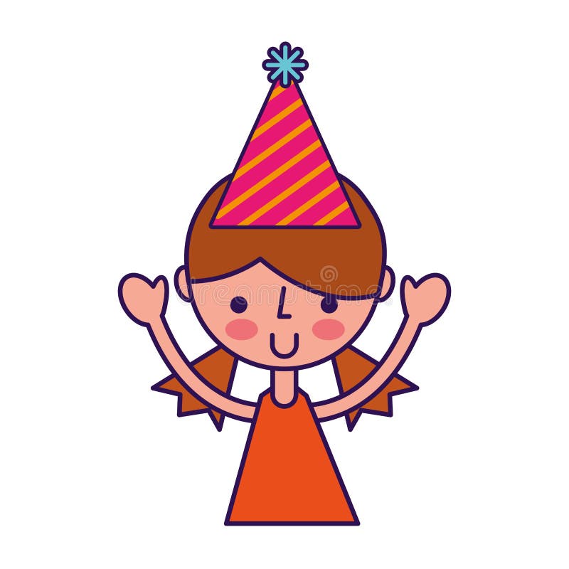 Upperbody Party Girl Cartoon Stock Vector - Illustration of makeup ...