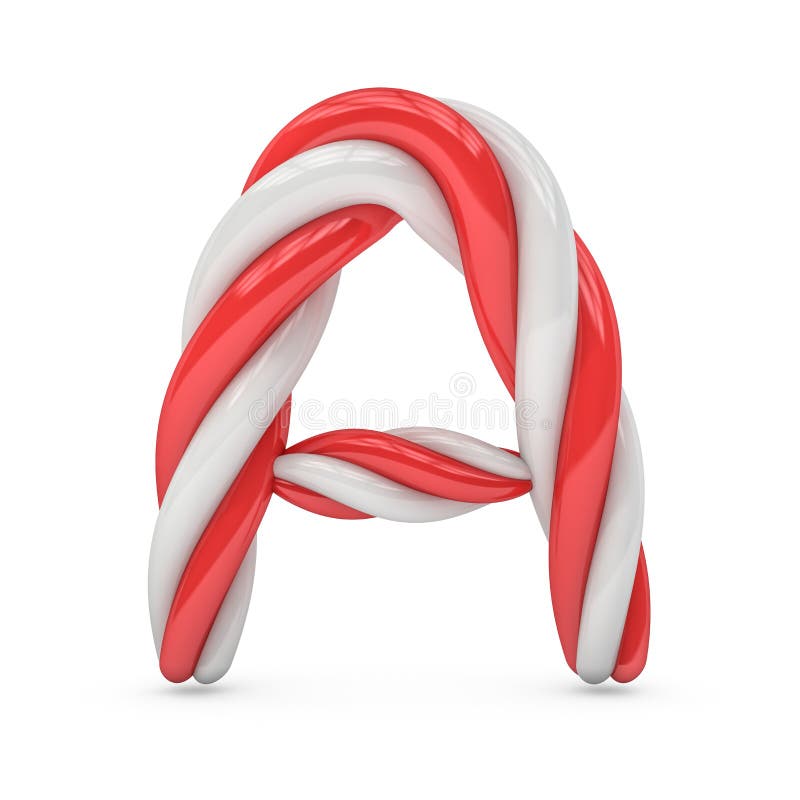 Uppercase Candy and Sugar Font. Letter a Stock Illustration ...