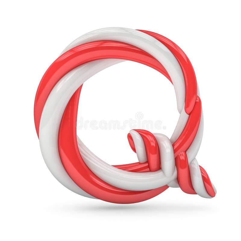 Uppercase Candy and Sugar Font. Letter Q Stock Illustration ...
