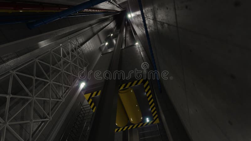 Upping Elevator Lift View Inside Elevator Shaft Technology and ...