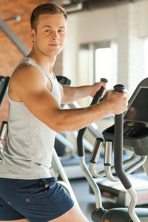 Upping my cardio. stock photo. Image of human, health - 47698764